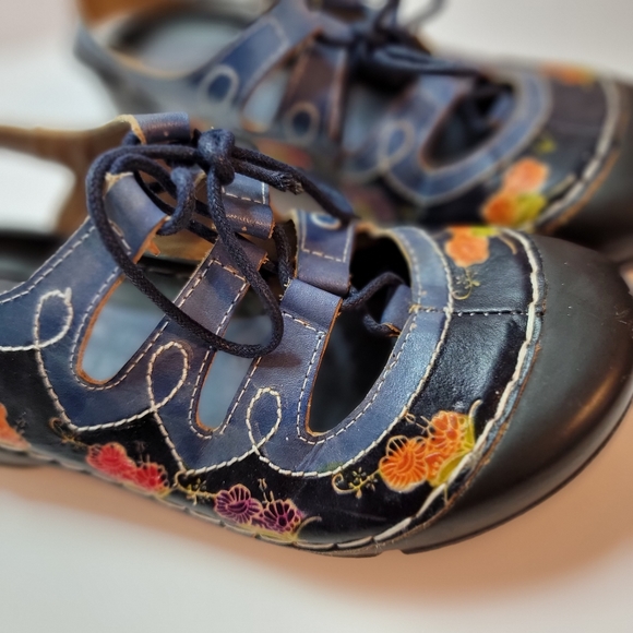 L'ATISTE | Shoes | Lartiste Handpainted Leather Clog Mule Outdoor Shoe ...